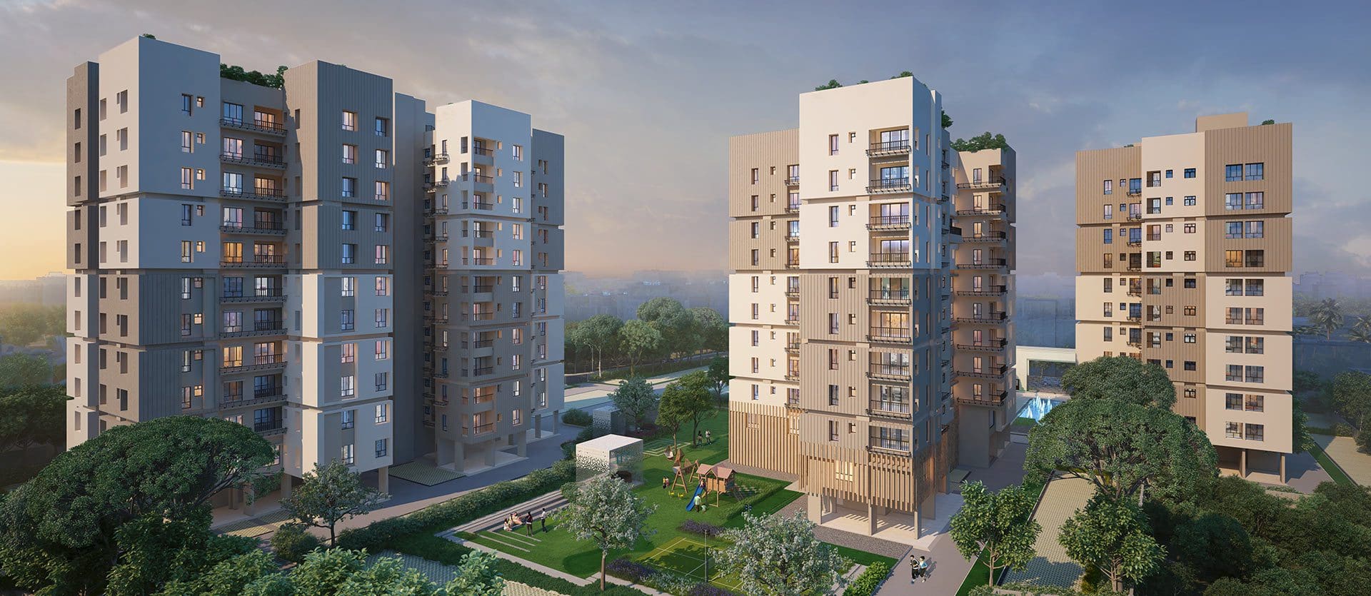Flats in New Alipore, South Kolkata - Natura, 100% Natural